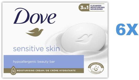 Dove Zeep – Sensitive 6 x 90 Gram | bol
