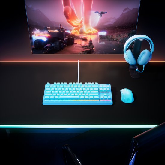 SteelSeries Apex 3 TKL - Aqua - RGB Gaming Toetsenbord - US Qwerty ...