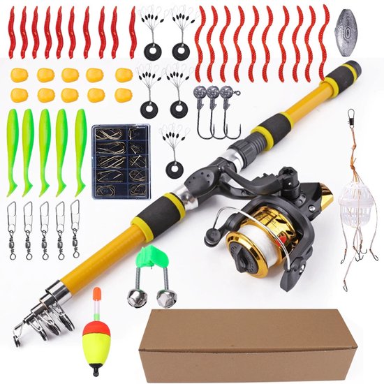 Vishengel Set Voor Beginners - Hengelset - Vishengel+Accessoires ...
