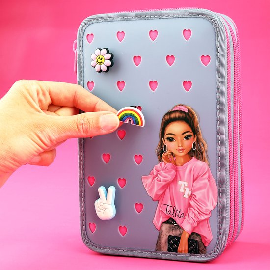 Depesche - TOPModel 3-vaks etui met pins | bol