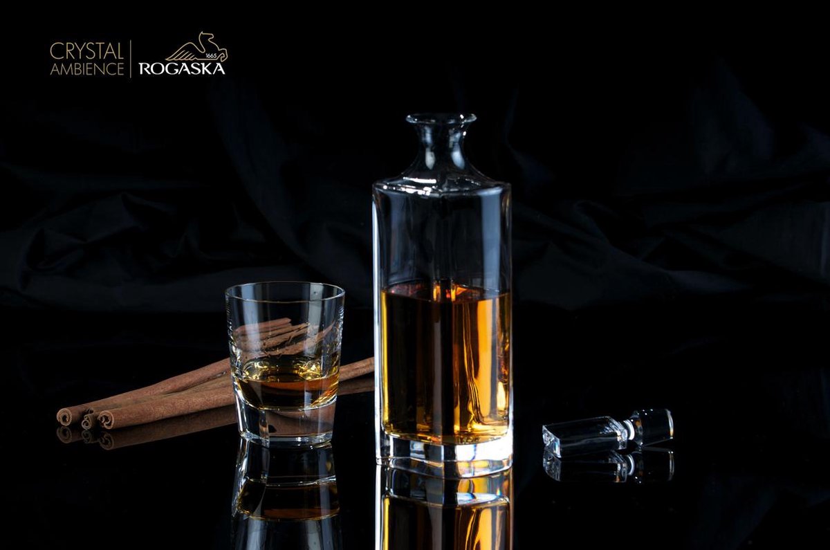 ROGASKA 1665 - Manhattan Kristal Decanter Vodka - 5delig set | bol