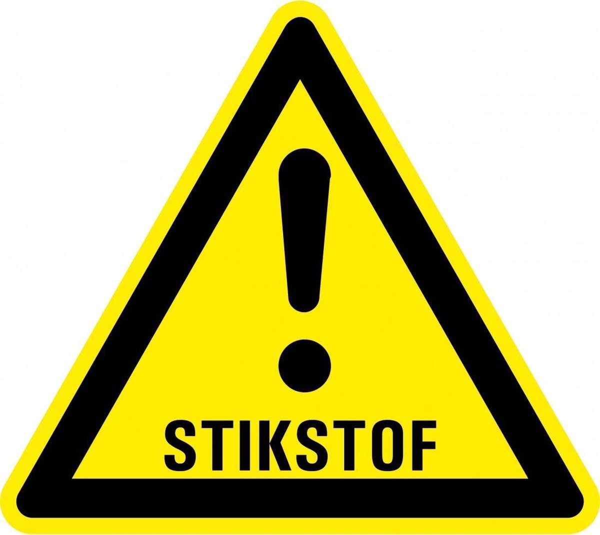 Gevaar voor stikstof sticker 50 mm - 10 stuks per kaart | bol.com
