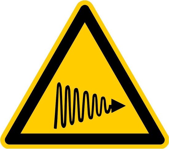 Waarschuwingssticker UV-straling 300 mm | bol