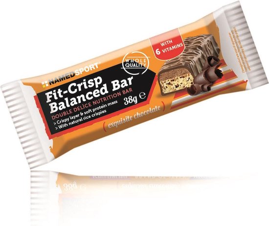 Proteinbar NAMEDSPORT Fit Crisp Balanced Bar Chocolade - Doos met 24 ...