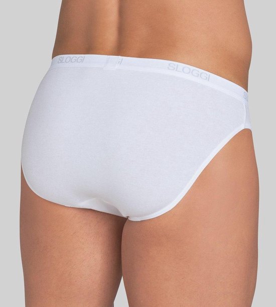 sloggi men Basic Heren Mini slip - Wit - Maat L | bol