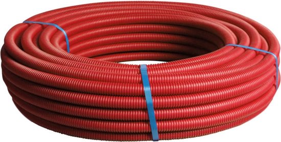 Belpex Meerlagenbuis Met Mantel Ø16,2 50 Meter Rood | bol