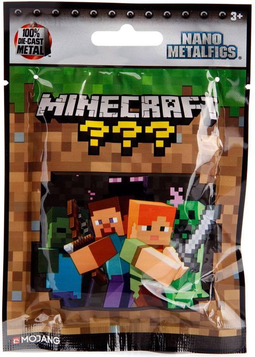 Minecraft assortiment figurines Diecast Nano Metalfigs 4 cm Wave 1 ...
