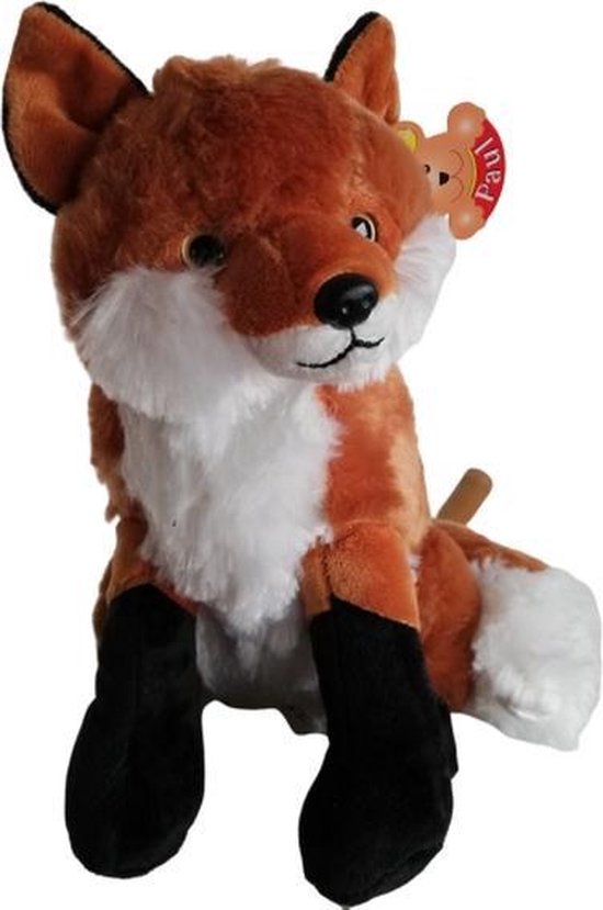 Knuffel rode vos zittend - 22cm | bol