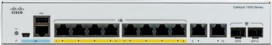 Cisco Catalyst 1000 8port GE Full POE 2x1G SFP (C1000-8fp-2g-l) | bol