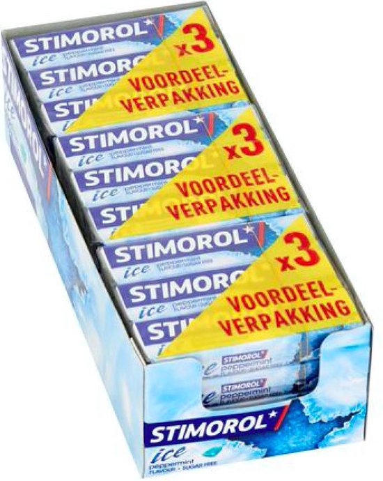 Stimorol Ice Pepermint Flavour Sugar Free voordeelverpakking 12 x 42 ...