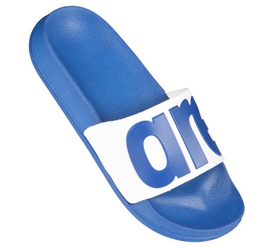 Arena Slippers - Maat 33 - Unisex - blauw/ wit | bol