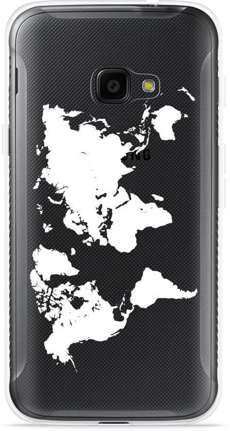 Galaxy Xcover 4s Hoesje World Map - Designed by Cazy | bol