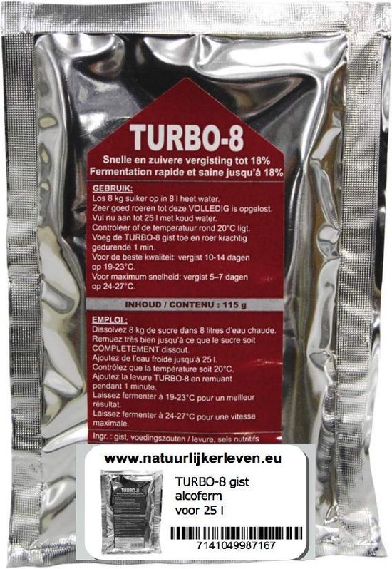 Turbo-8 gist voor 25 liter | bol.com