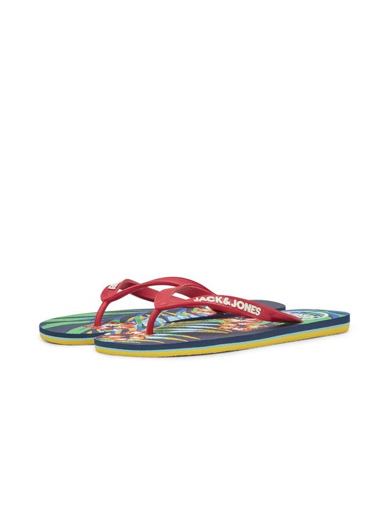 JACK&JONES JWFPRINT TROPICAL PACK FLIP FLOP Heren Slippers - Maat 40 41 ...