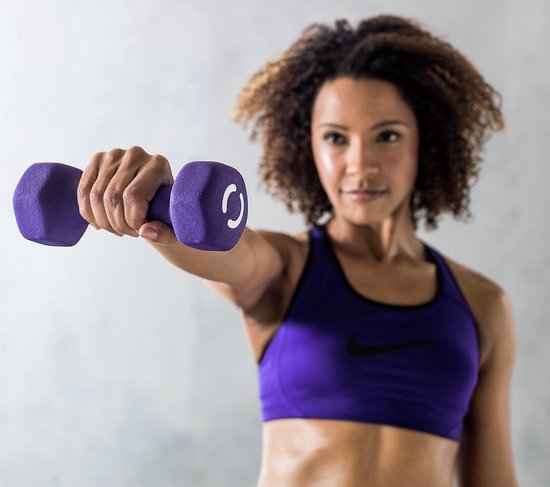 Opti Neoprene Dumbbell Set - 2 x 3kg | bol