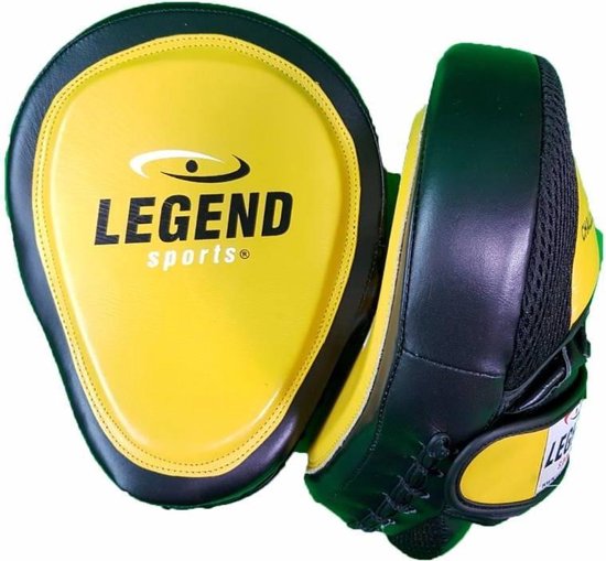 Legend Sports Stootkussens Focus Mitts Leer Zwart/geel | bol