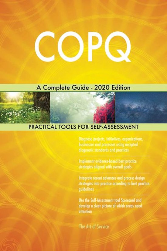 COPQ A Complete Guide - 2020 Edition (ebook), Gerardus Blokdyk | 9780655985358 | Boeken | bol