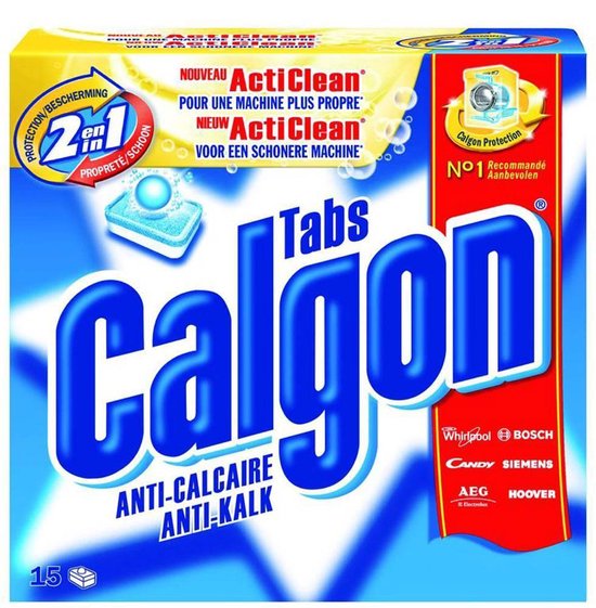 Calgon 2 in 1 Tabs Ontkalkingstabletten voor Wasmachines - 17 tabletten | bol.com