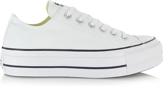 Converse Dames Sneakers Chuck Taylor Allstar Lift - Wit - Maat 37 | bol