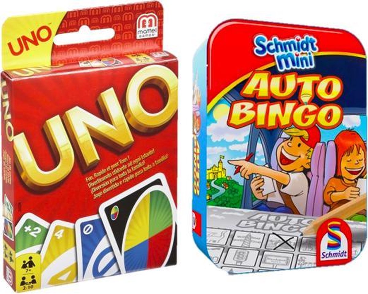 Spelvoordeelset Uno & Auto Bingo | Games | bol.com