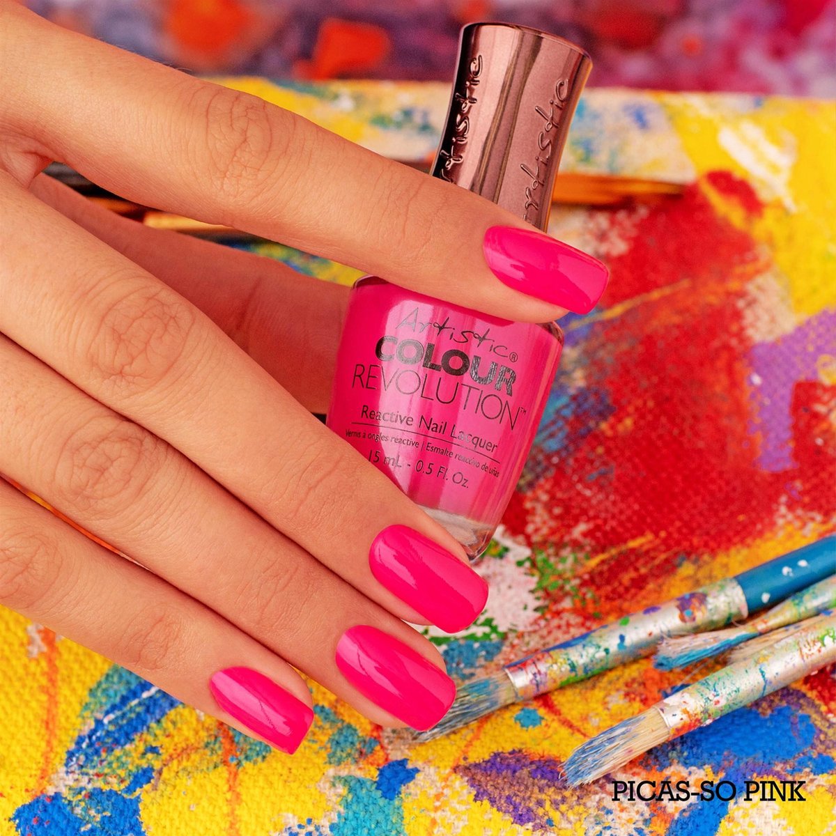 Artistic Nail Design Colour Revolution 'Picas-So Pink' | bol.com