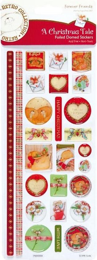 Forever Friends: Foiled Domed Stickers - A Christmas Tale (Comfort ...