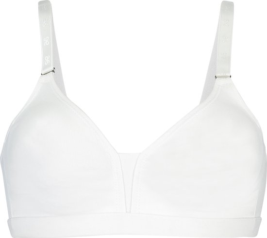 Hunkemöller BH zonder beugel niet voorgevormd - wit - Maat E70 | bol
