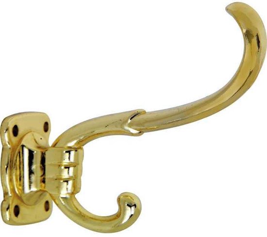 Hoedhaak Ross messing gelakt | bol