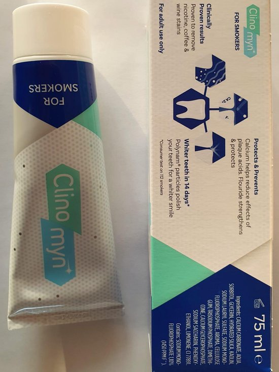 Clinomyn Toothpaste Smokers Fresh Mint 27/02/22 | bol