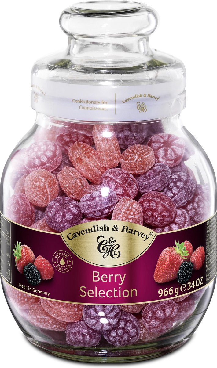 Cavendish & Harvey Snoeppot Berry zuurtjes 3 x 1 Kilo | bol.com