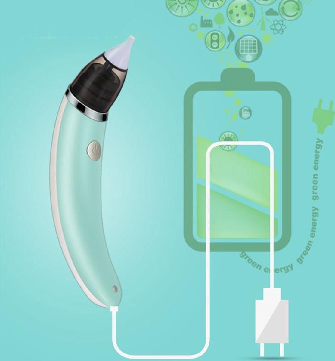 Nettoyant nasal électrique rechargeable pour bébés et enfants Rince-nez ...