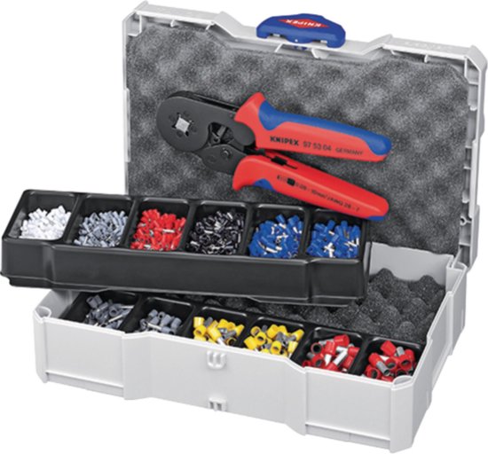 Knipex Krimptang voor adereindhulzen - Met adereindhulzen doos - 975304 ...