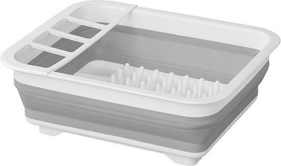 Afdruiprek/druiprek/bestekrek/bordenrek opvouwbaar/inklapbaar 36 x 31 ...