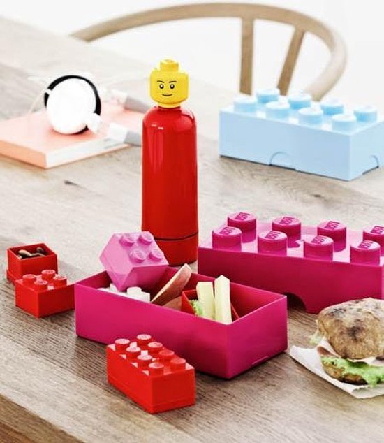 Set van 2 - Lunchbox Classic Brick 8, Roze - LEGO | bol.com