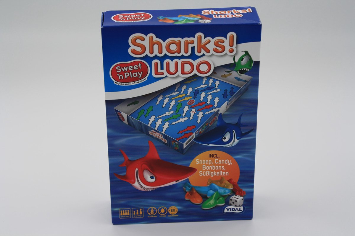 Spel Sweet 'N Play Sharks Ludo - Snoepspel | Games | bol.com