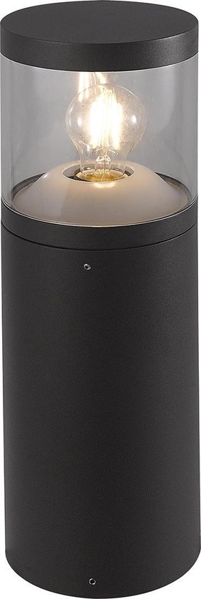 Pylon 50 - tuinpaal lamp - E27 - IP54 - 50cm - zwart | bol