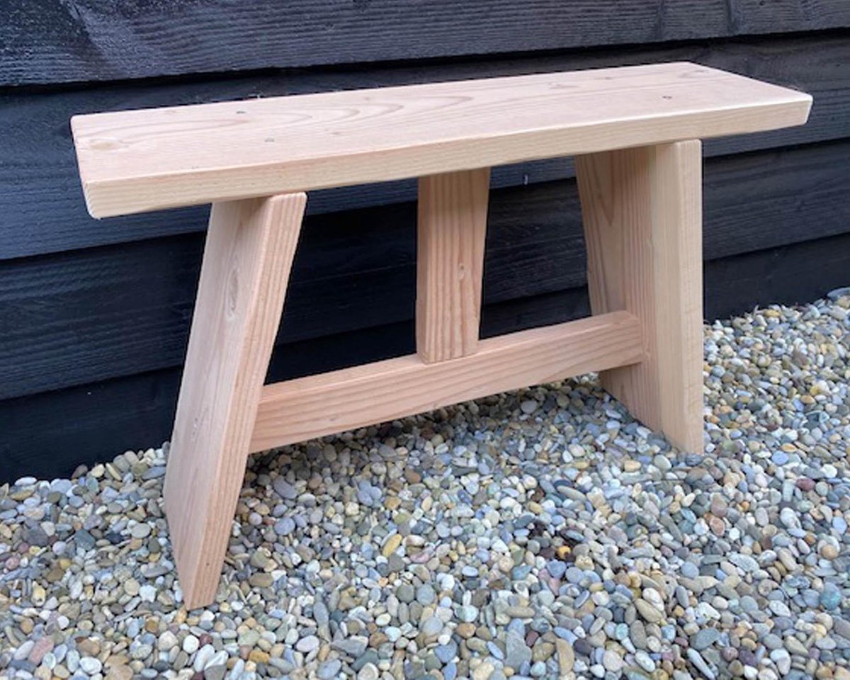 krukje - bankje - Douglas hout - 70x19,5x47 cm - voor buiten | bol.com