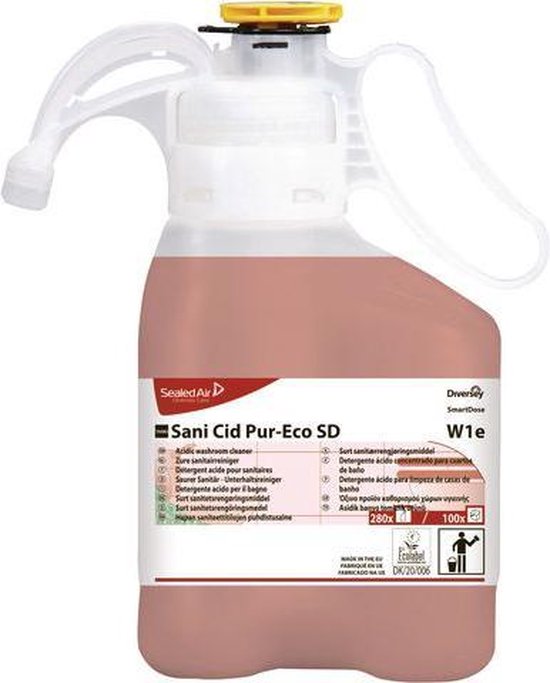 Taski Smartdose® Sanitairreiniger, vloeibaar, 1.4 liter, rood (fles 1.4 ...