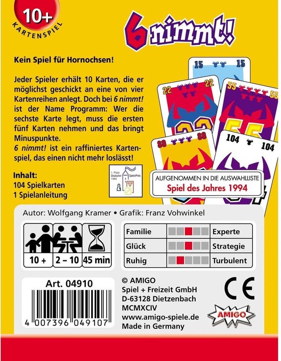 6 Nimmt | Games | bol.com