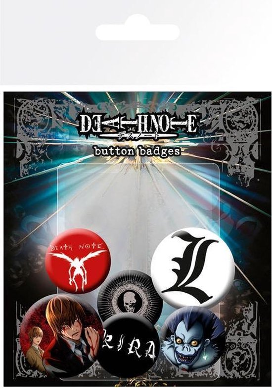 Death Note pack 6 badges Mix | bol