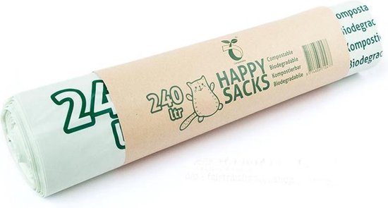 Happy Sacks biozakken 240 liter - Doos 15 rol à 10 stuks | bol