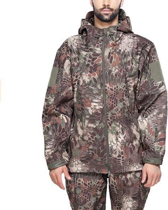 Softshell Camo Green Python Jas Maat S - Camouflage kleding - Leger ...