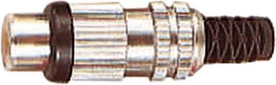 Tulp (v) audio/video connector - tot 6mm - metaal/plastic / zwart | bol