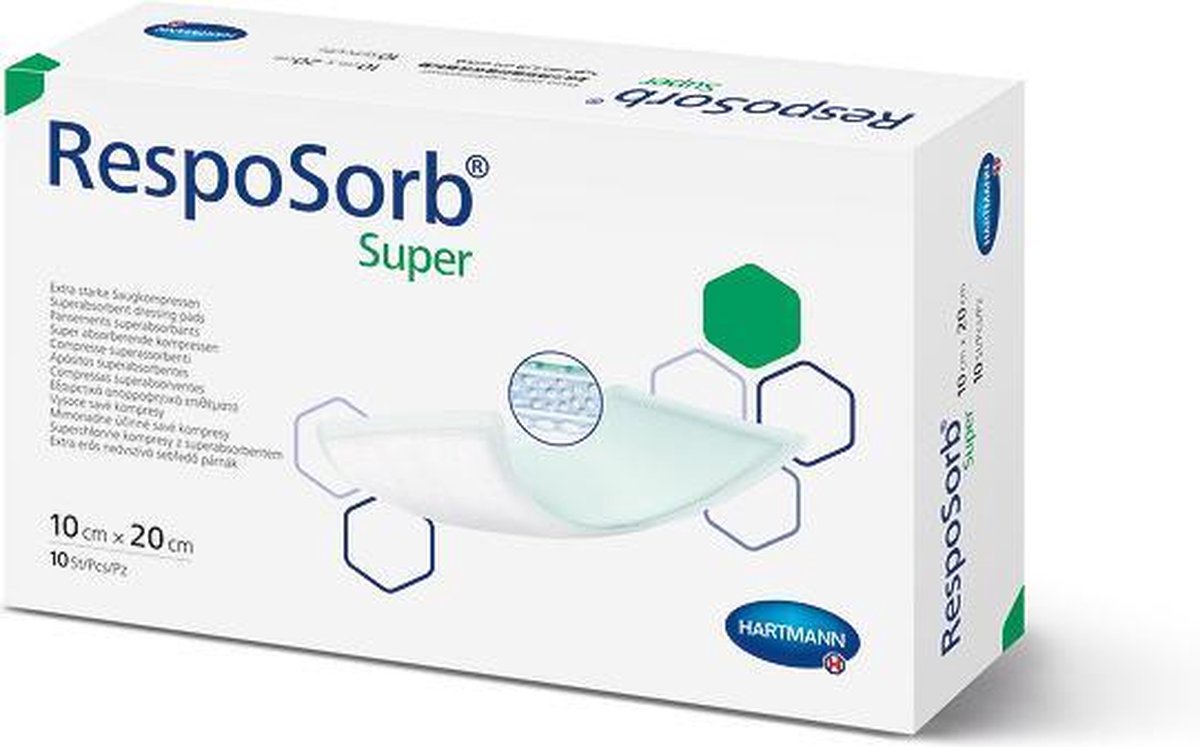 Hartmann RespoSorb Super verband 10x10cm | bol.com