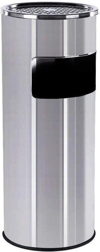 Nancy's Staande Asbak - Asbak Voor Buiten - Asbakken - Zilver - 60,5 x ...