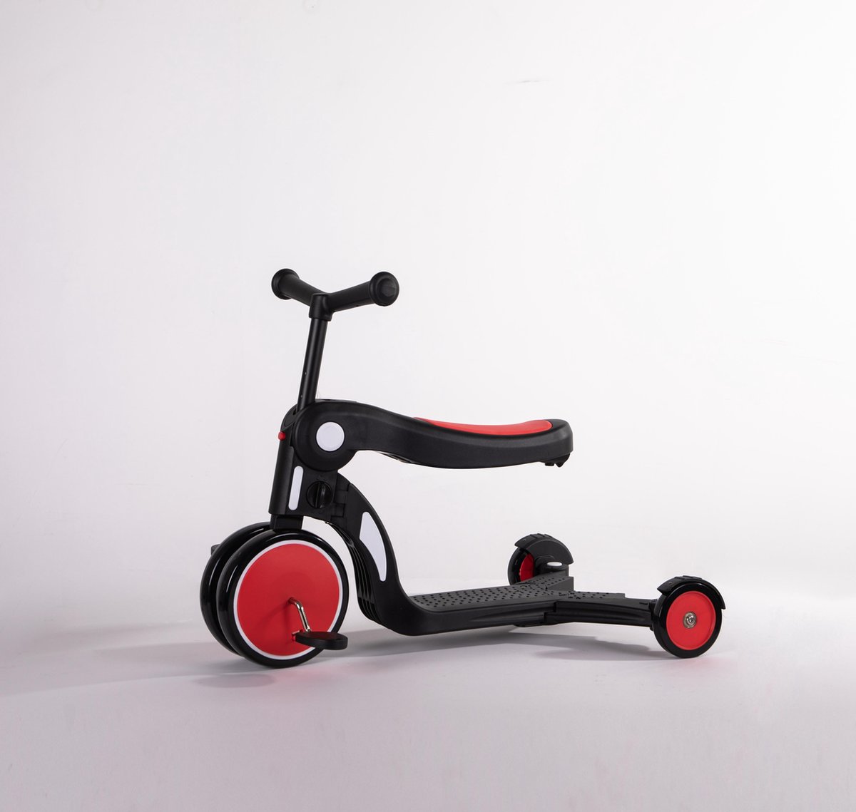 ROADKID ROOD kinderfiets 3 in 1 - loopfiets/ driewieler/step | bol.com