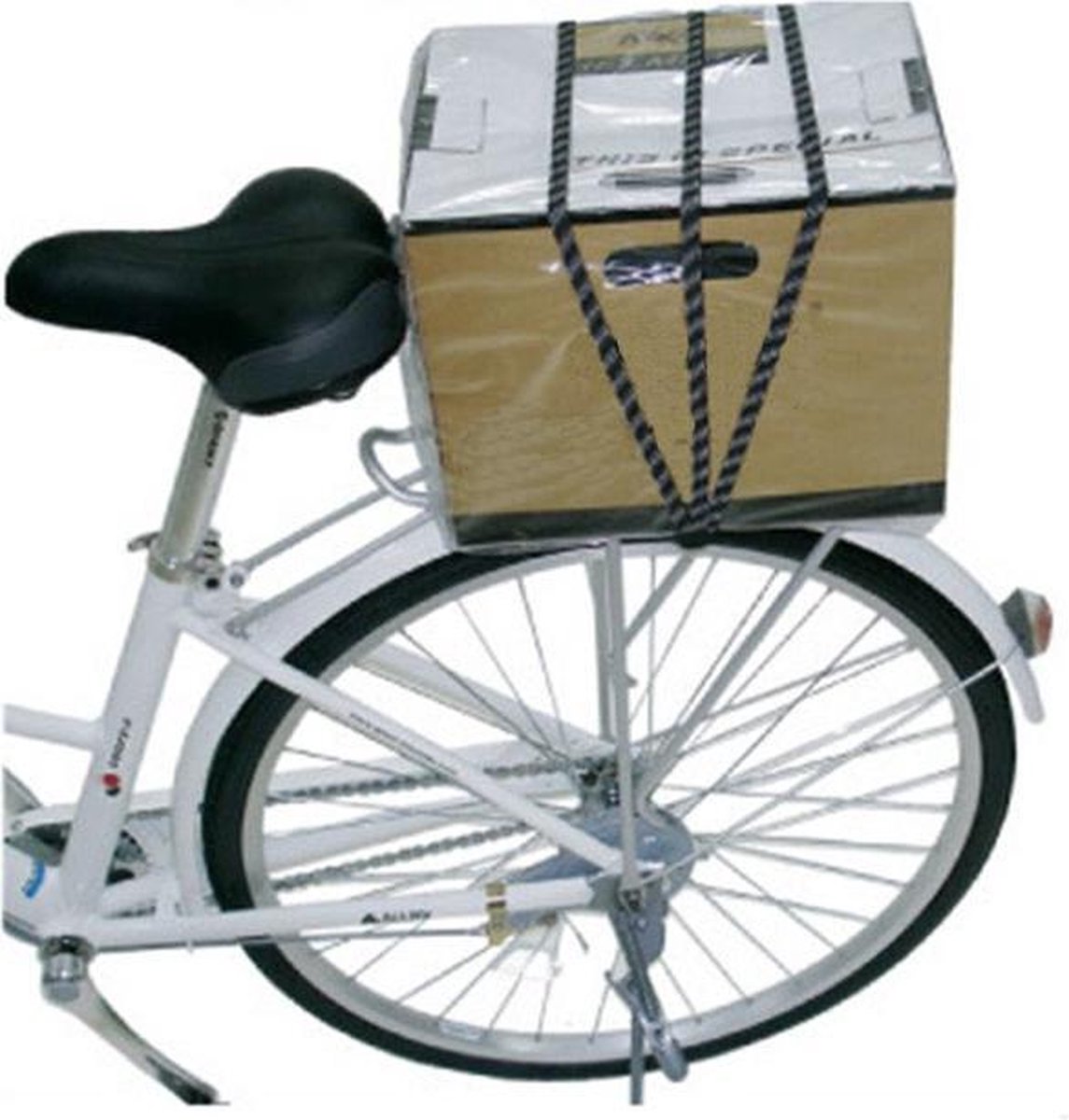 WiseGoods Snelbinders Fiets met Haak Universeel - Bagagespin ...