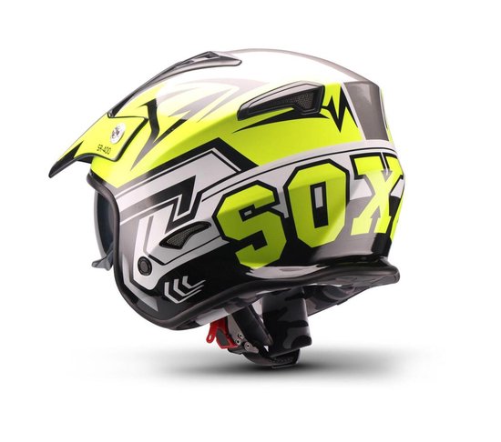 SOXON SR-401 STORM NEON jethelm, scooter helm, motorhelm dames, heren ...