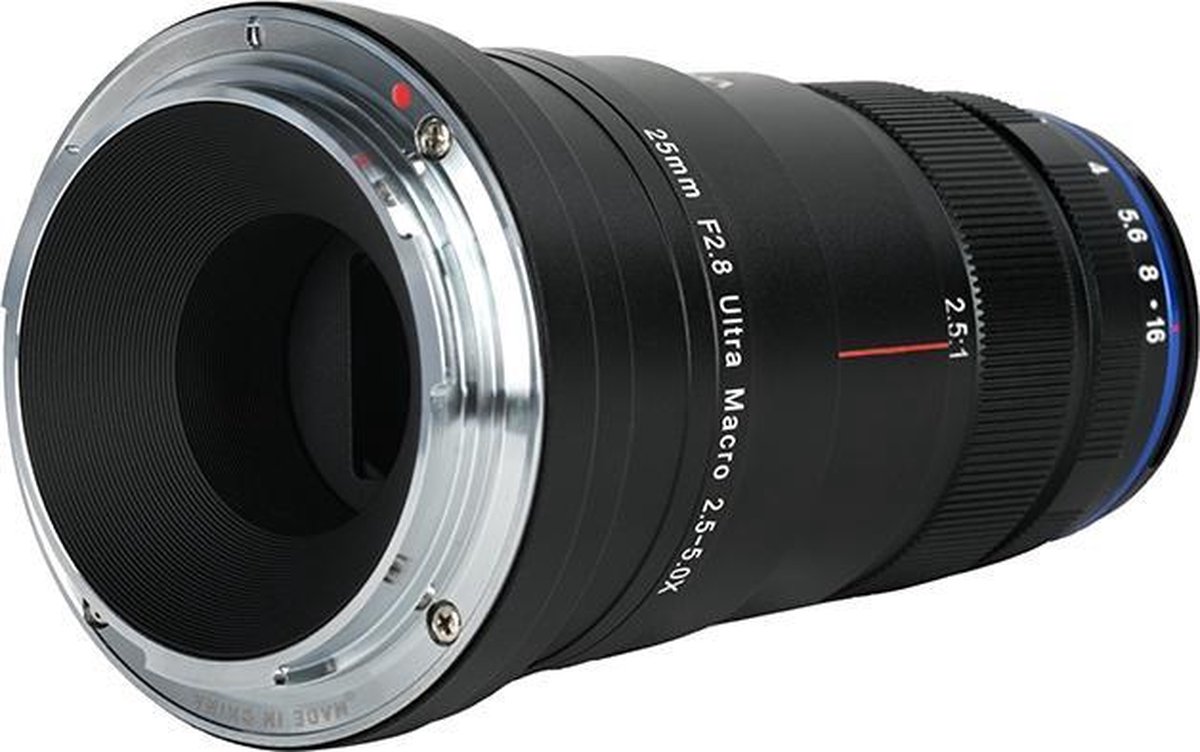 Laowa 25mm f/2.8 2.5-5X Ultra Macro MILC/SLR Macrolens Zwart | bol