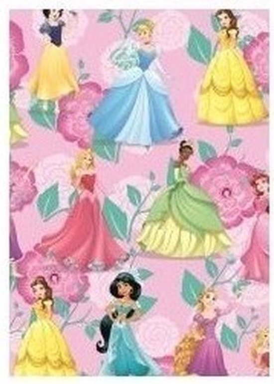 3x Papier cadeau Disney / Papier cadeau 200 x 70 cm - Disney Princess ...